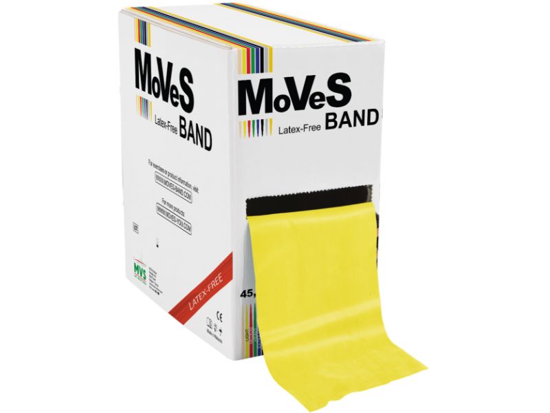 Bandas Elásticas de Resistencia Sin Látex 45,5m (en Rollo) - MoVeS Bands