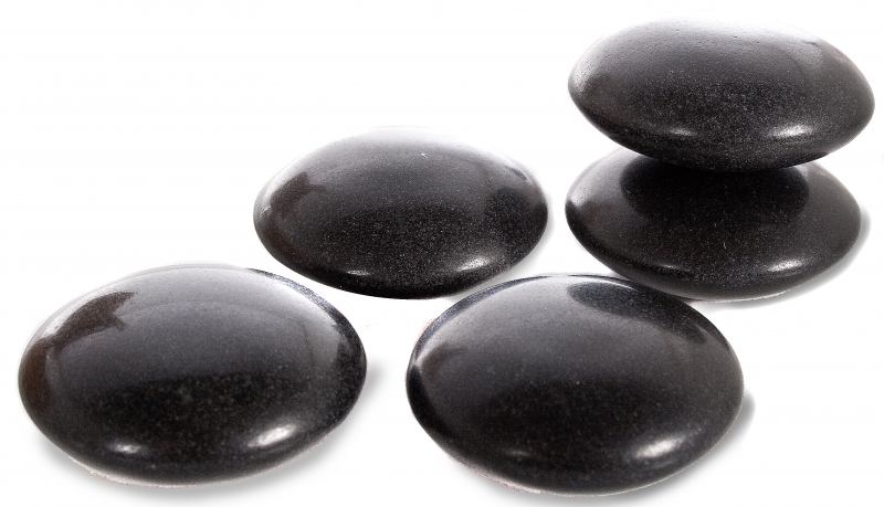 Therapy Basalt Hot Stones, 10 Units, 4.5 x 2 cm