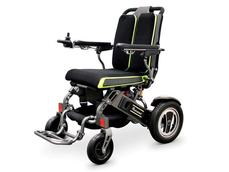 Folding electric wheelchair extra reinforced chassis