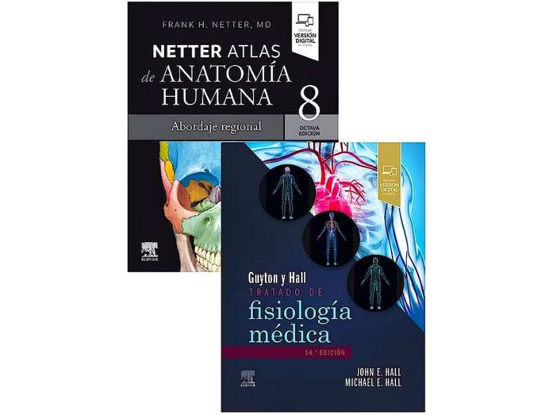 Lote GUYTON y HALL Tratado de Fisiología Médica + NETTER Atlas de ...