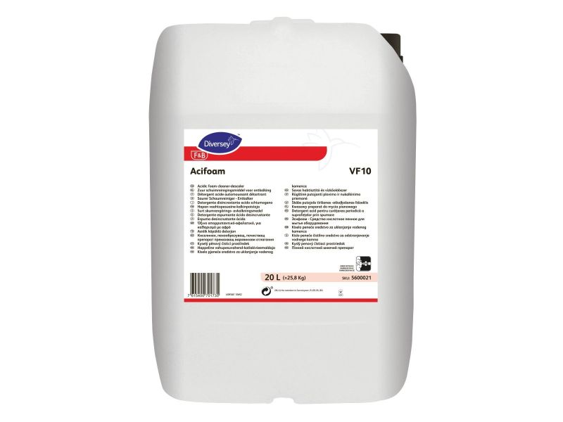 DIVERSEY Acifoam VF10 - Detergente espumante ácido desincrustante