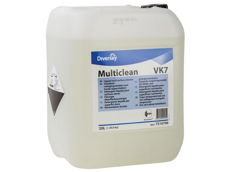DIVERSEY Multiclean VK7 - Detergente líquido para superficies resistentes
