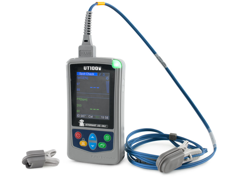 Portable veterinary pulse oximeter