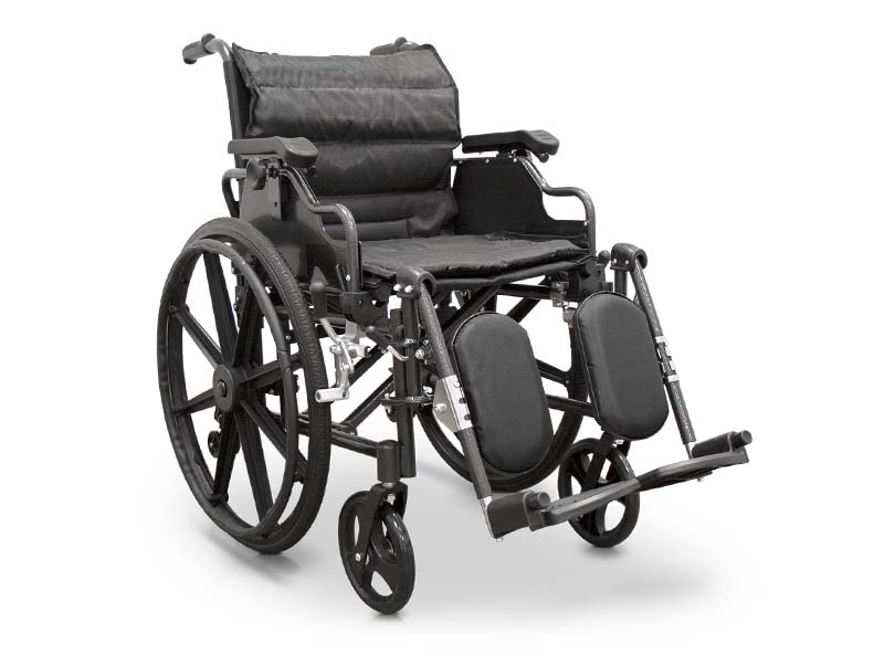 Vouwframe aluminium rolstoel, inklapbare armleuningen en makkelijk ...