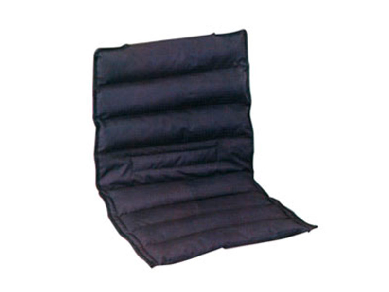 Padded cushion with backrest