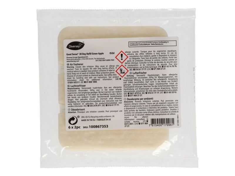 GOOD SENSE 30 Day Refill Green Apple O2d - Ambientador desodorizador