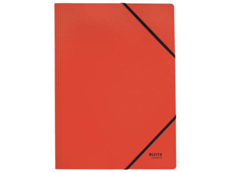 Dossier A4 Écologique Leitz 39080025 Rouge, Carton Recyclé, Sans Rabats ...