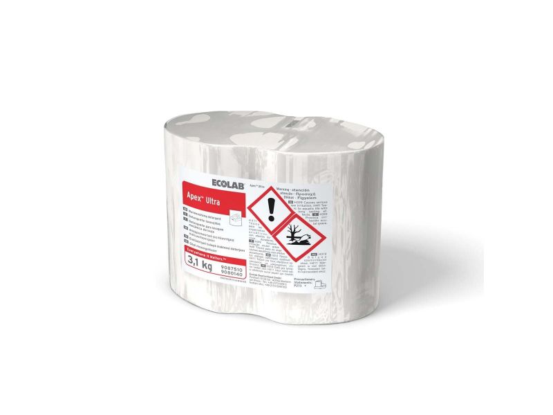 APEX ULTRA Detergente sólido súper concentrado para el lavado mecánico de la vajilla