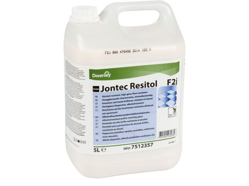 TASKI Jontec Resitol F2j - Emulsión de alto brillo resistente al alcohol