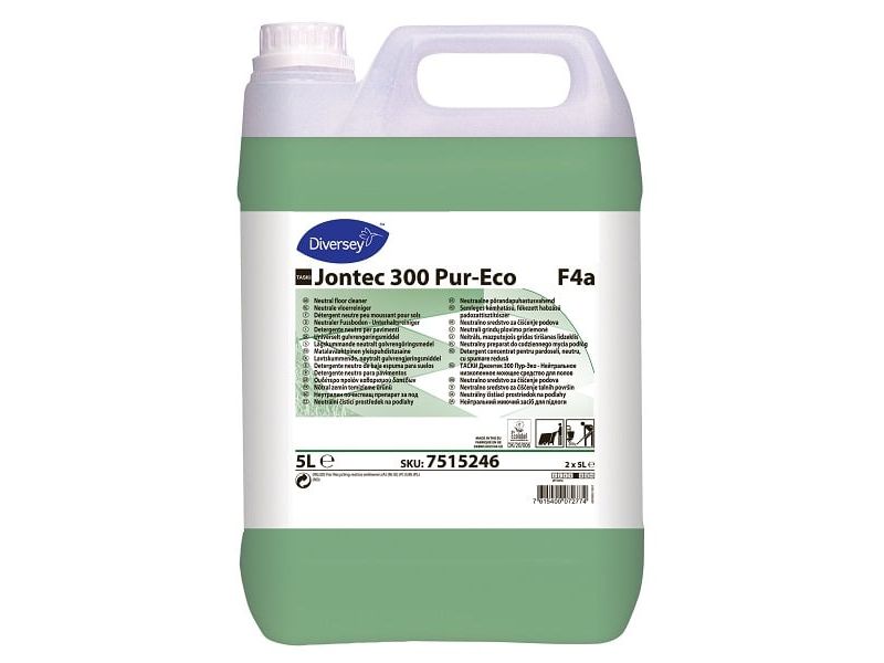 TASKI Jontec 300 Pur-Eco F4a - Detergente de suelos neutro bajo en espuma