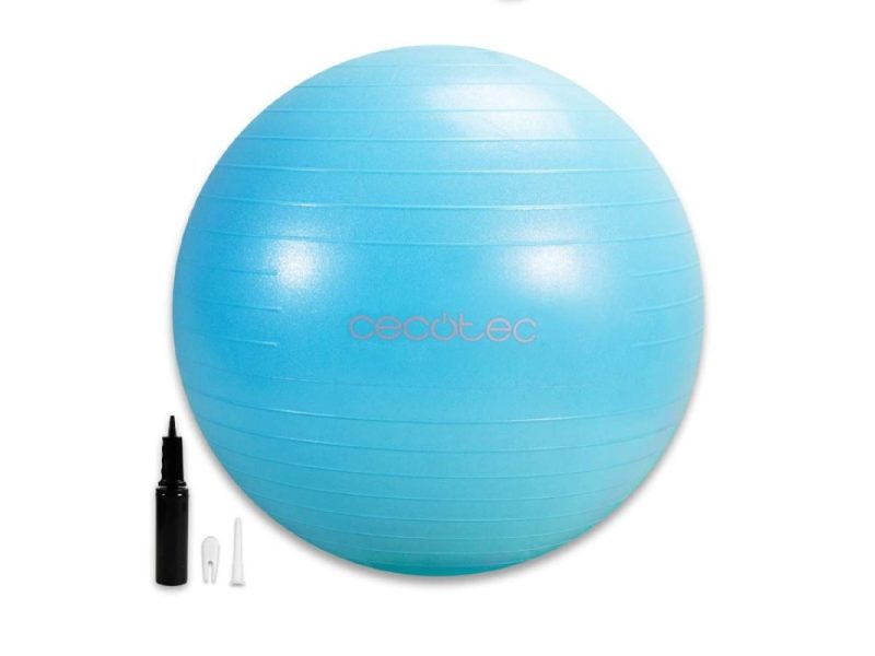 Fitball DrumFit 65 cm PVC antidérapant avec gonfleur Cecotec