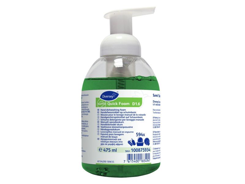 SUMA Quick Foam D1.6 - Lavavajillas manual en espuma