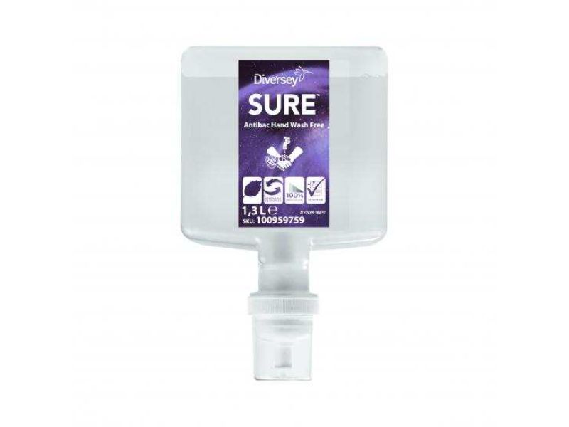 SURE Antibac Hand Wash Free - Jabón de manos desinfectante sin color ni ...