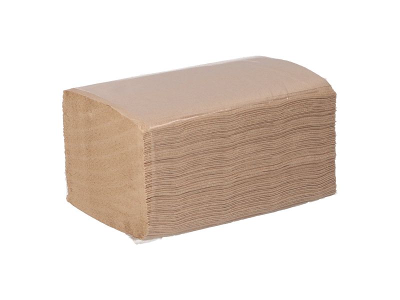 GREENSOURCE Servilleta 21x17 cm, 2 capas, plegado en Zig-Zag, kraft