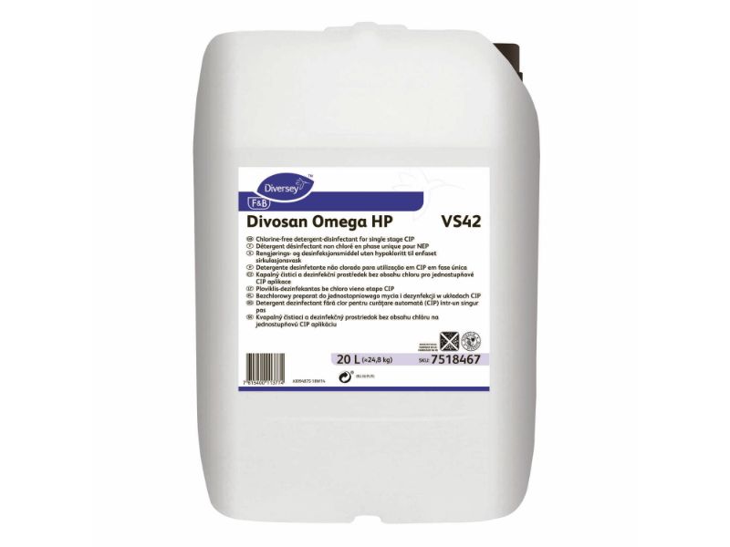 DIVERSEY Divosan Omega HP VS42 - Detergente desinfectante no clorado ...