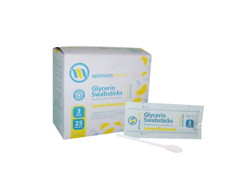 Lemon glicerine swabs caja 25 sobres de 3 u