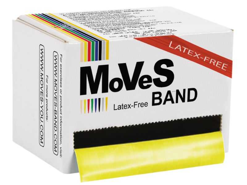 Bandas Elásticas de Resistencia Sin Látex 5,5m (en Rollo) - MoVeS Bands