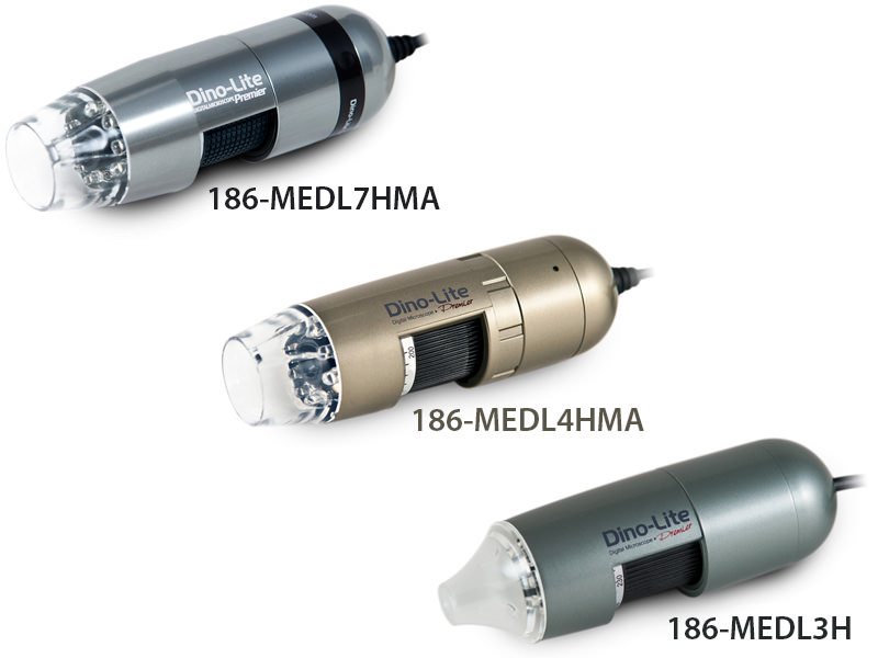 Microscopio tricoscopio digital USB TrichoScope, 8 LEDs, 10-70x y 200x