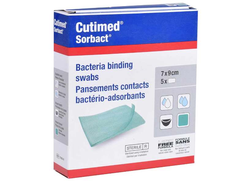 Cutimed Sorbact gel 7,5x7,5cm 10u.