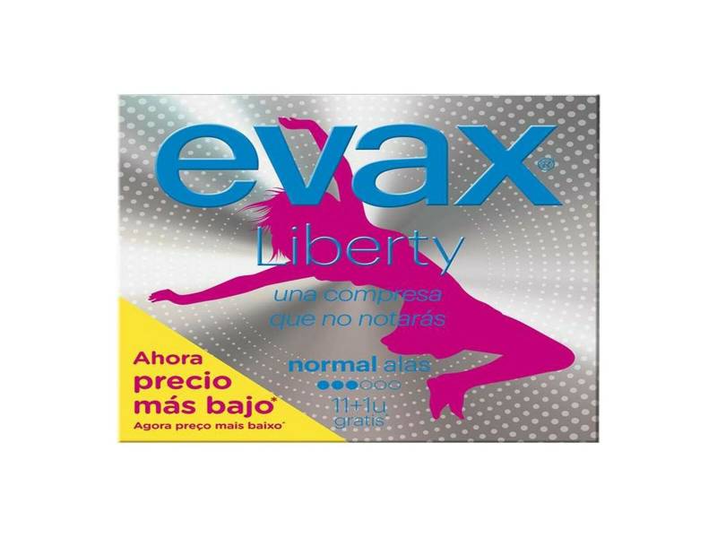 Coussinets Hygiéniques Normaux Evax Liberty (12 UD)