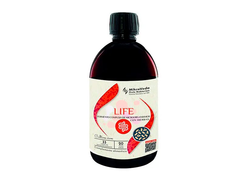MikroVeda LIFE PUR Simbiótico Bebida fermentada 0,5L