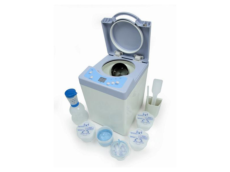 Automatic mixer for alginate and plaster