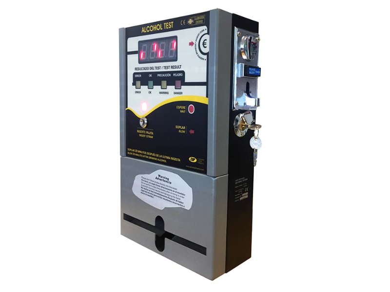 Alcoholímetro a Monedas Blow & Go CDP 4500 con sensor certificado