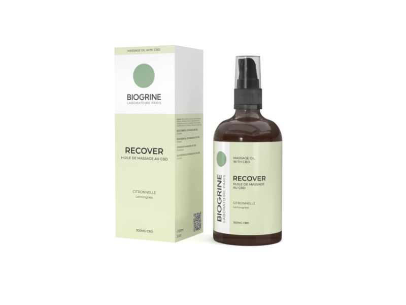 Aceite Masaje CBD & Citronela "Recover" 300mg CBD 100ml