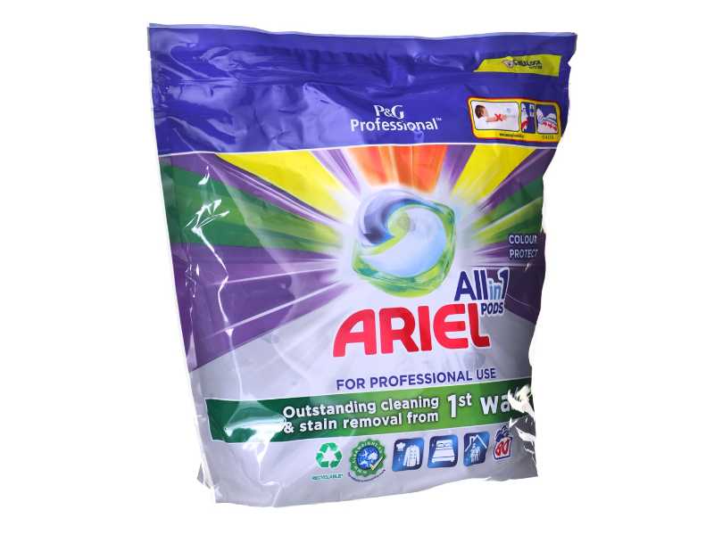 Ariel all-in-1 colour wash capsules 80 pcs.