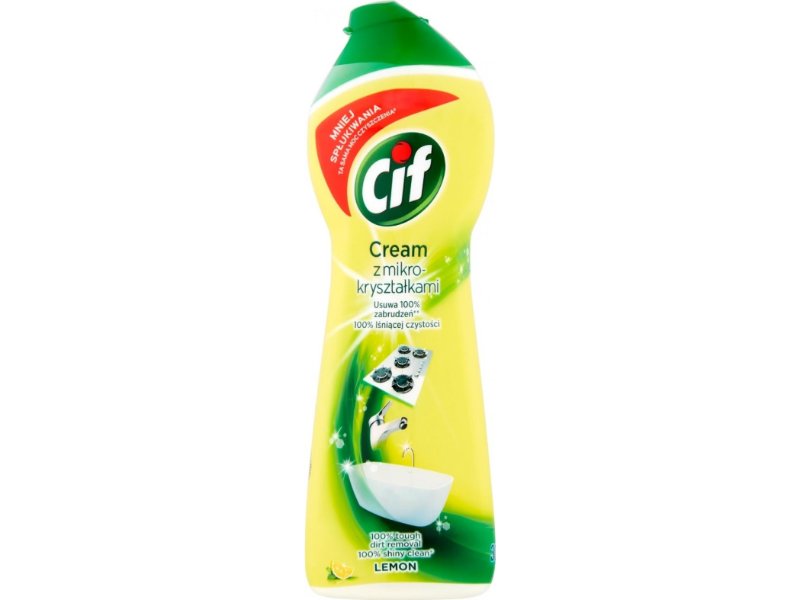 Cif Crema Nettoyante Parfum Citron et Lait Microcristallin 540g
