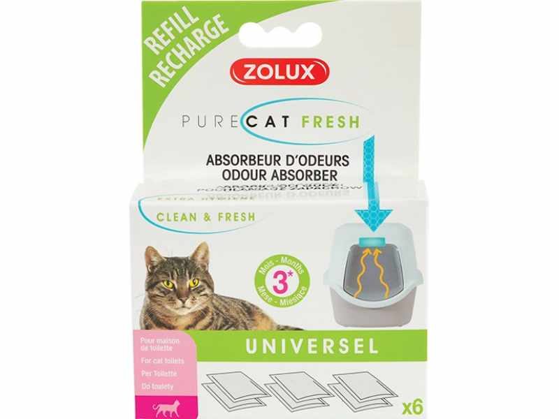 Recharge antiO Pure Cat Fresh - Zolux - Neutralise les mauvaises odeurs ...