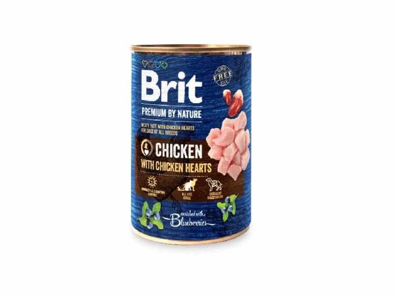 Brit premium by nature pollo y corazones - comida húmeda para perros ...