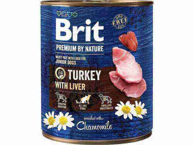 Brit premium by nature Pavo e Hígado - comida húmeda para perros - 800g