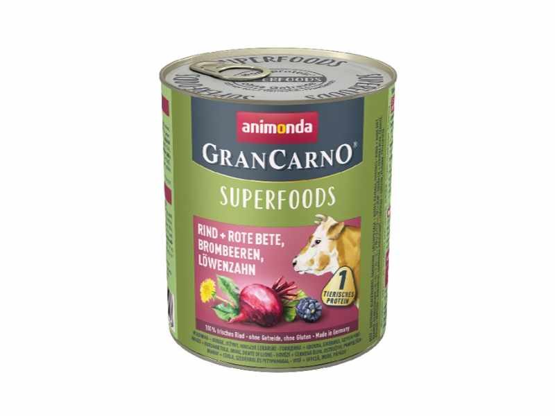 Animonda GranCarno Adult Superfood Rind & Rote Beete, 800 g