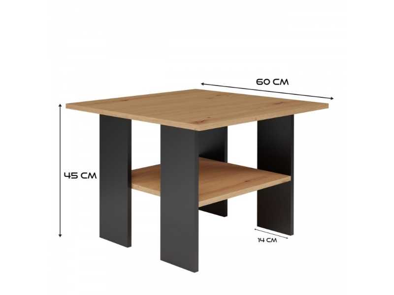 Table d'Angle Picanto MAX MeHome - Étagère Polyvalente au Style ...