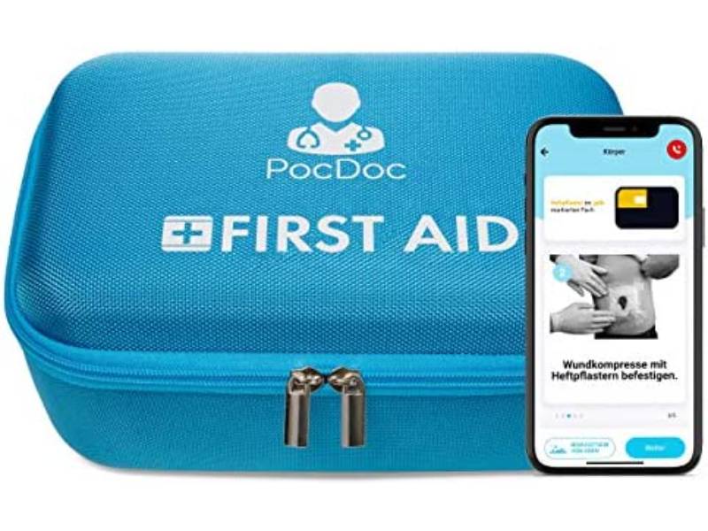PocDoc Premium: Botiquín de Primeros Auxilios Inteligente para Coche y ...