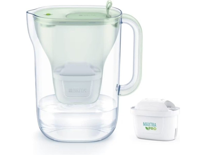 BRITA Filtro de agua Style eco verde (2,4 l), incluye 1 cartucho MAXTRA ...