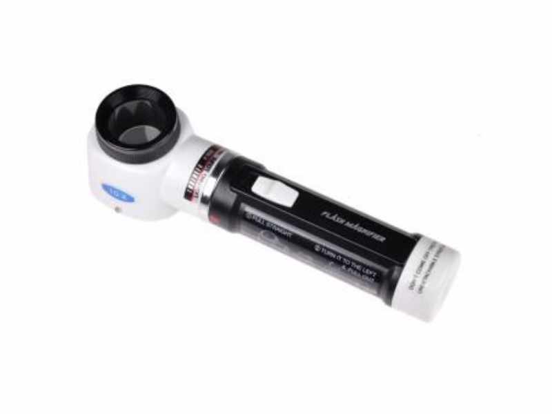 Lupa de inspección de aumento 10X iluminada con escala graduada ...