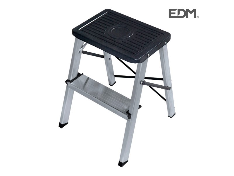 Taburete in alluminio 2 gradini conforme UNE EN 14183 EDM