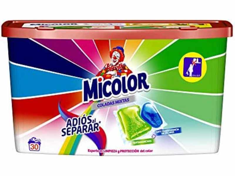 Detergente cápsulas 30 dosis adiós al separar 660g micolor