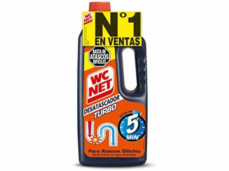 Déboucheur Tubulaire WC Net Turbo 1L - Gel Action Rapide Non Nocif