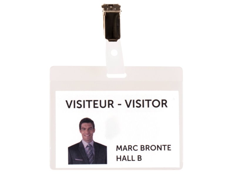 Kit Pro de 25 Badges d'Identification PVC avec Cartes Tarifold 200500