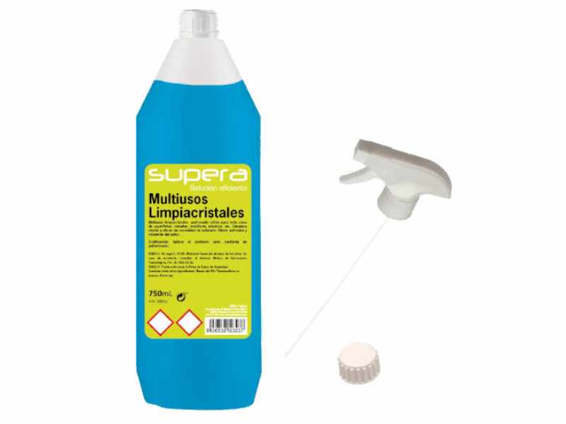 Caja 20 multiusos limpiacristales 750 ml supera li324