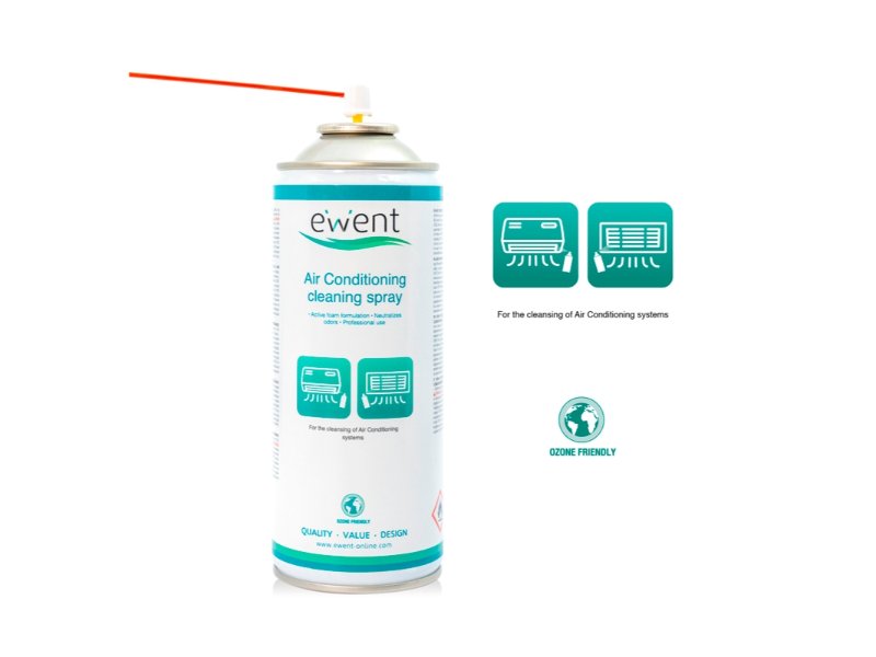 Spray pulizia per condizionatori d'aria Ewent 400 ml
