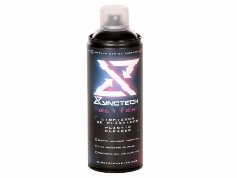 Synctech aerosol para plasticos glitch spray 400ml limpia reacondiciona ...