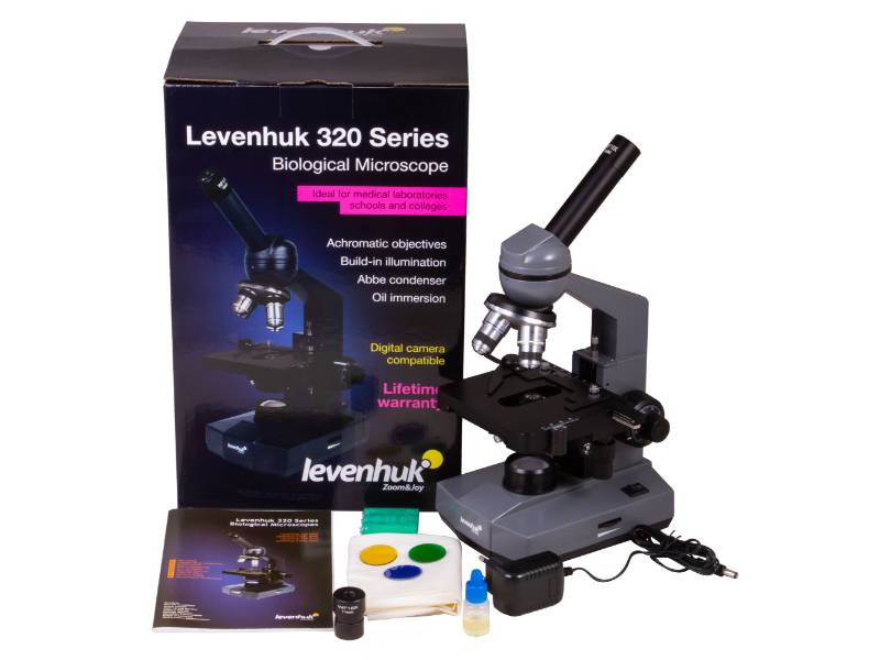 Microscope Biologique Monoculaire Levenhuk 320 PLUS Haut de Gamme pour ...