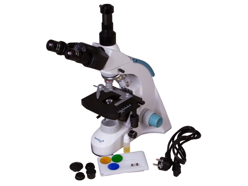 Microscope Trinoculaire Connecté Levenhuk 900T 40x-1000x pour ...