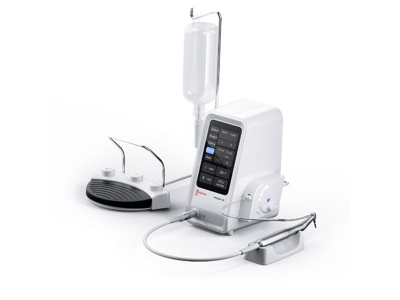 Micromotor quirúrgico Implant Air brushless con LED y pantalla LCD 5" 20:1