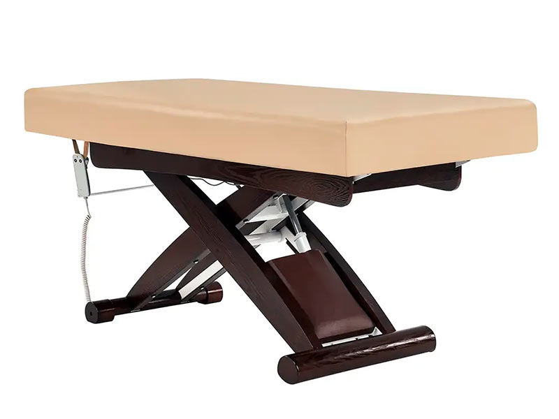 Mesa de Masaje Eléctrica EDEN Beige, Ajustable 54-104 cm, Confort Óptimo