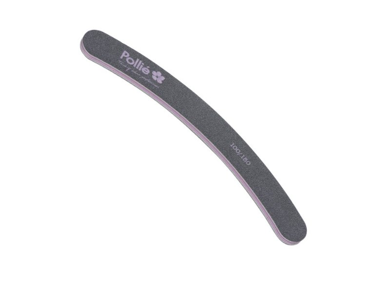 PACK 12 LIMAS NEGRA ACOLCHADA CURVA 175X3 MM